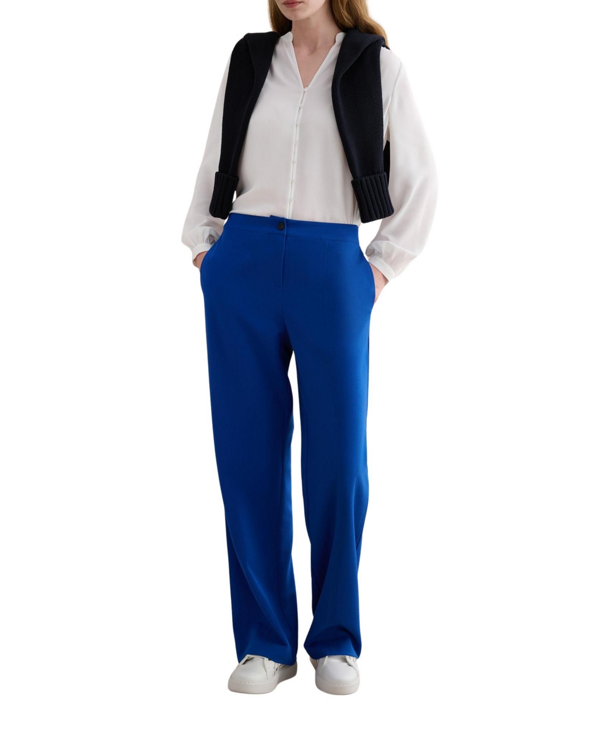 Click here for Hobbs London Womens Martine Relaxed Tailored Trous... prices