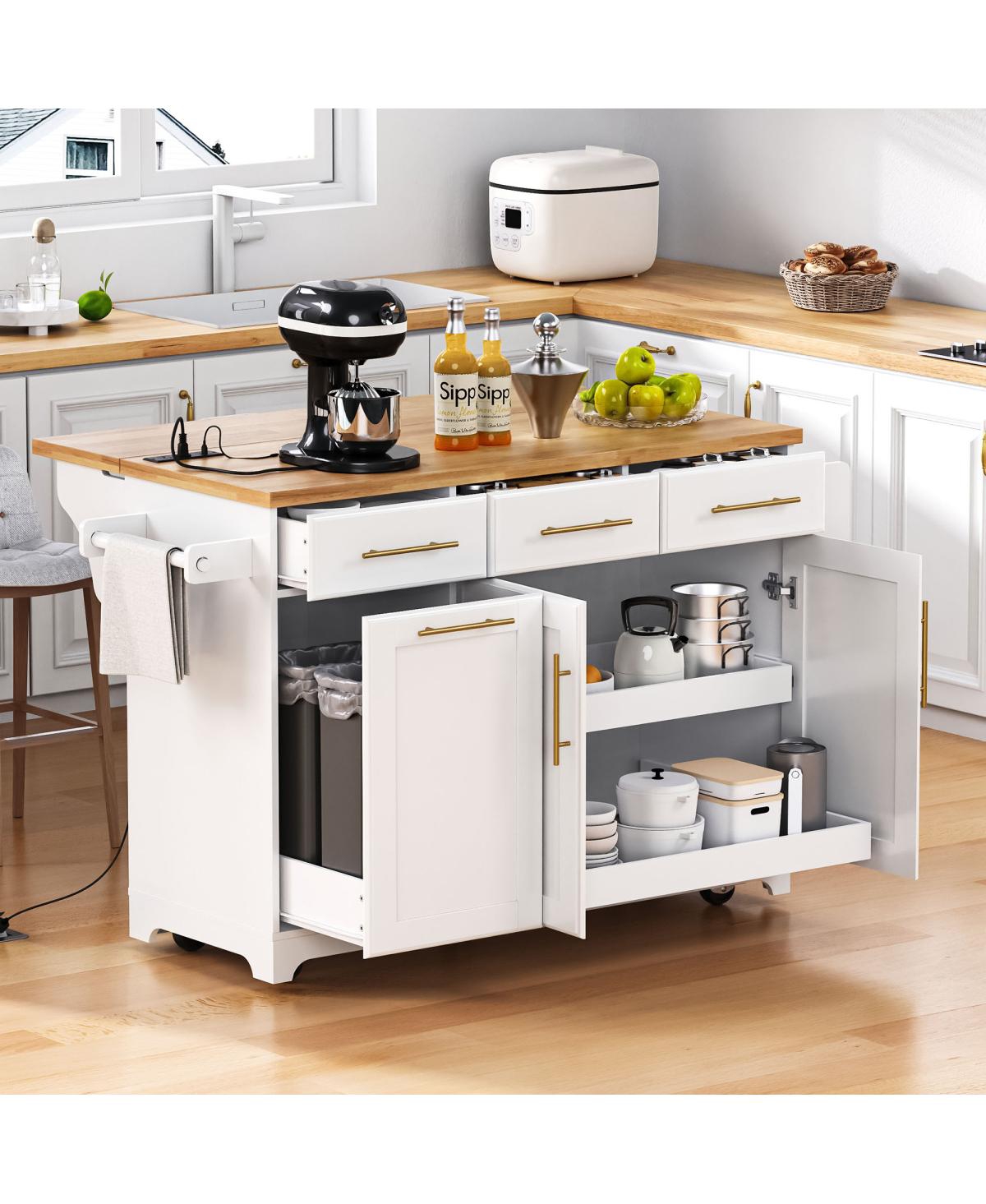 Click here for Streamdale Furniture Streamdale 59.3 Rolling Kitch... prices