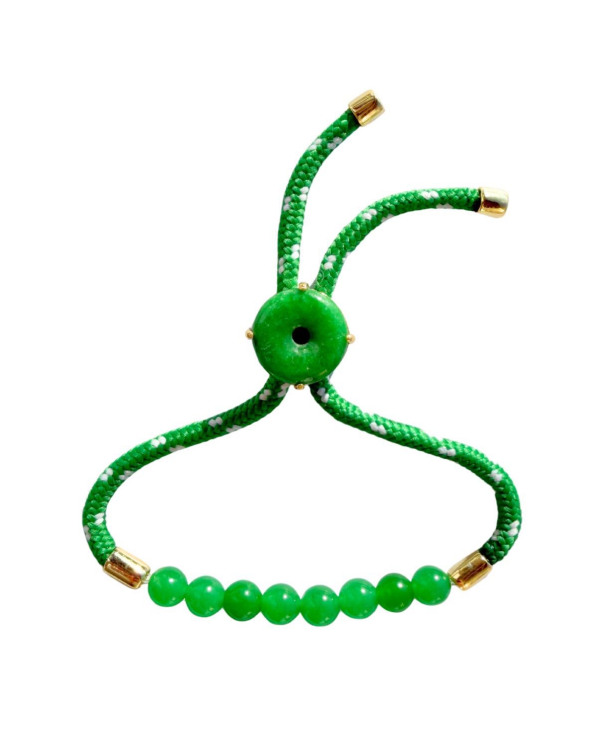 Click here for seree Paracord Jade Slider Bracelet - Green prices
