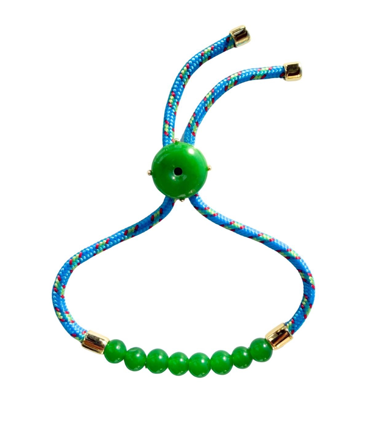 Click here for seree Paracord Jade Slider Bracelet - Blue prices