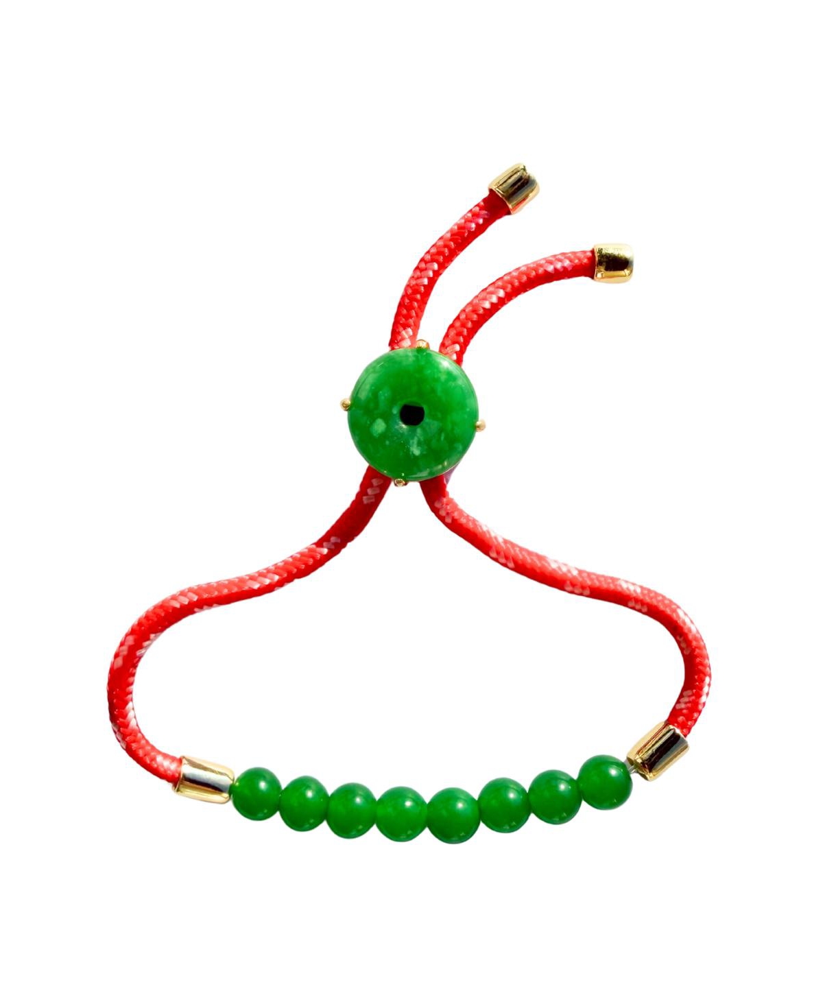 Click here for seree Paracord Jade Slider Bracelet - Red prices