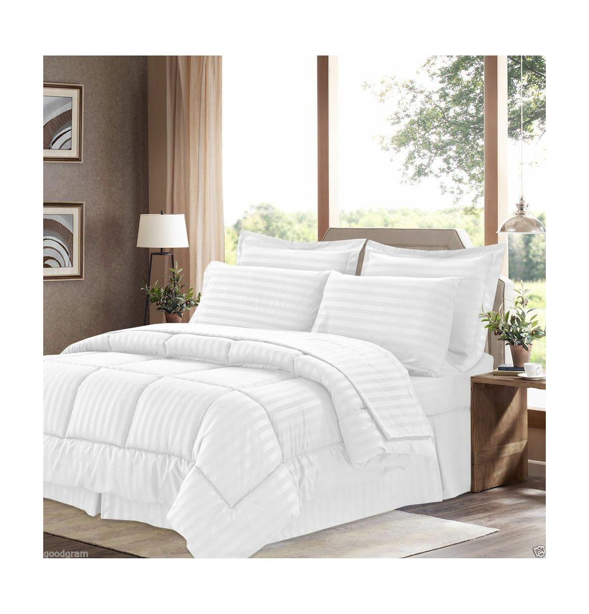 Click here for GoodGram 8 piece Hotel Down Alternative Bed in a B... prices