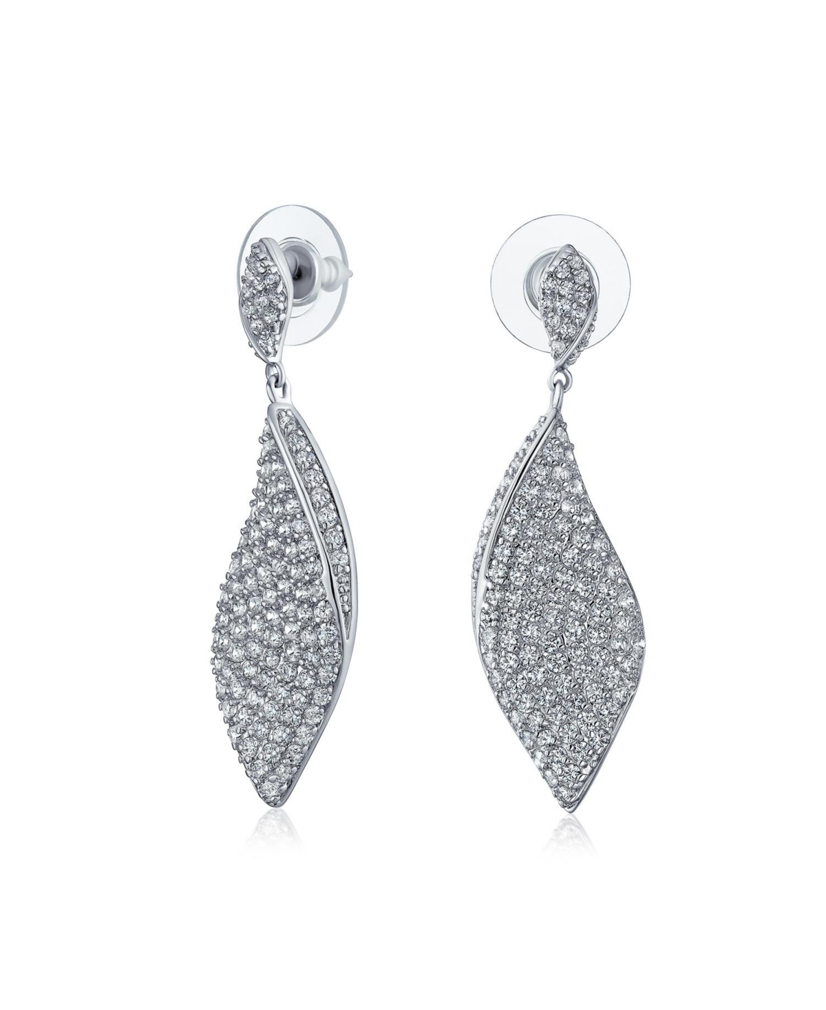 Click here for Bling Jewelry Modern Bridal Pave Cubic Zirconia Da... prices