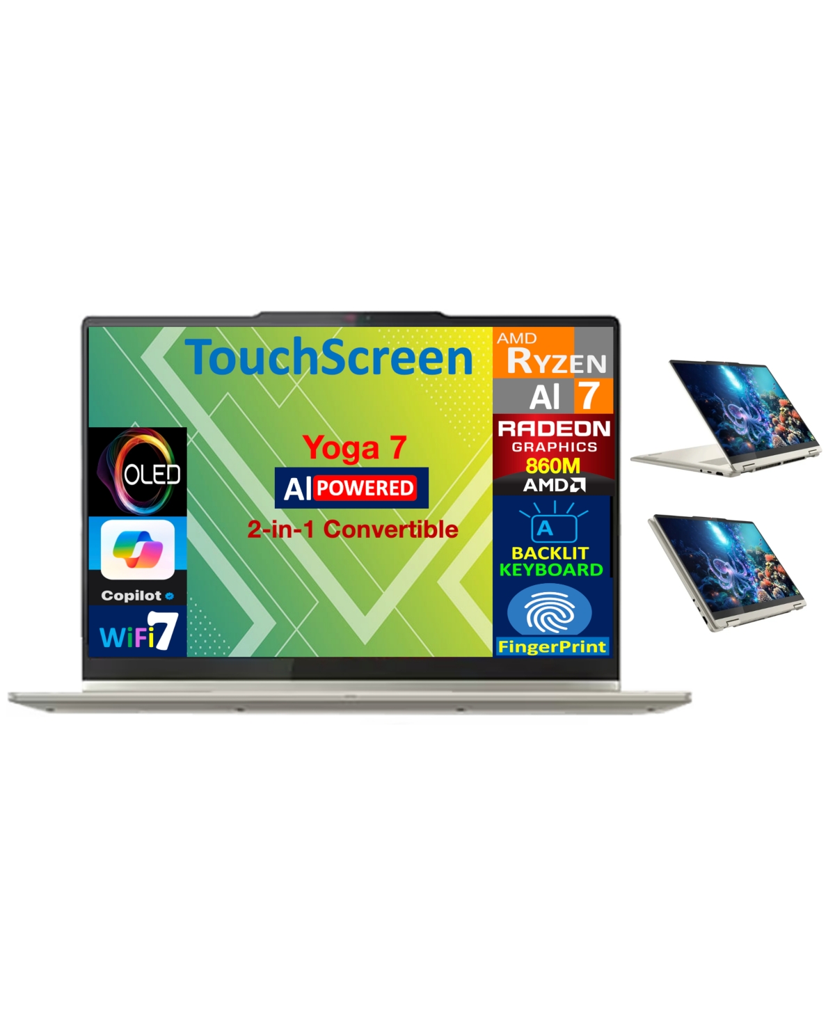 Click here for Lenovo Yoga 7 14.0 Oled Wuxga Display 2-in-1 Lapto... prices