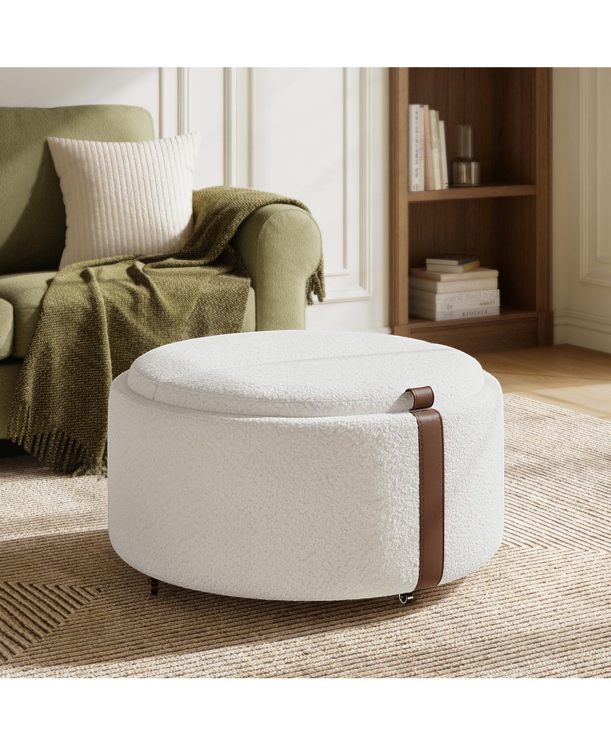 Click here for Streamdale Furniture 29 Round Storage Ottoman with... prices