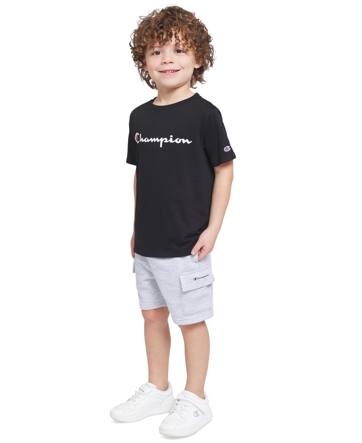 Click here for Champion Boys 4-7 Crewneck T-Shirt and Cargo Short... prices