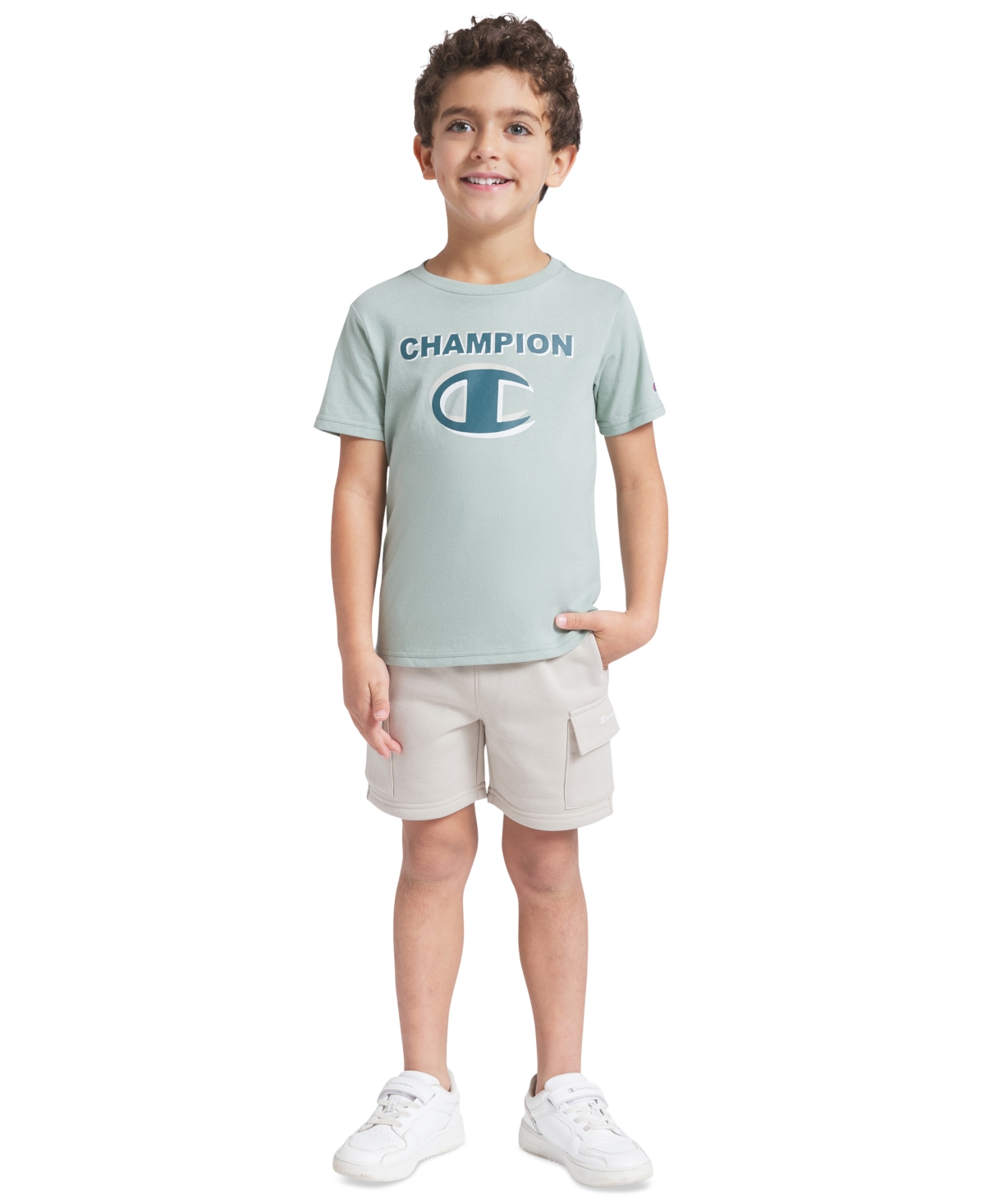 Click here for Champion Boys 4-7 Crewneck T-Shirt and Cargo Short... prices