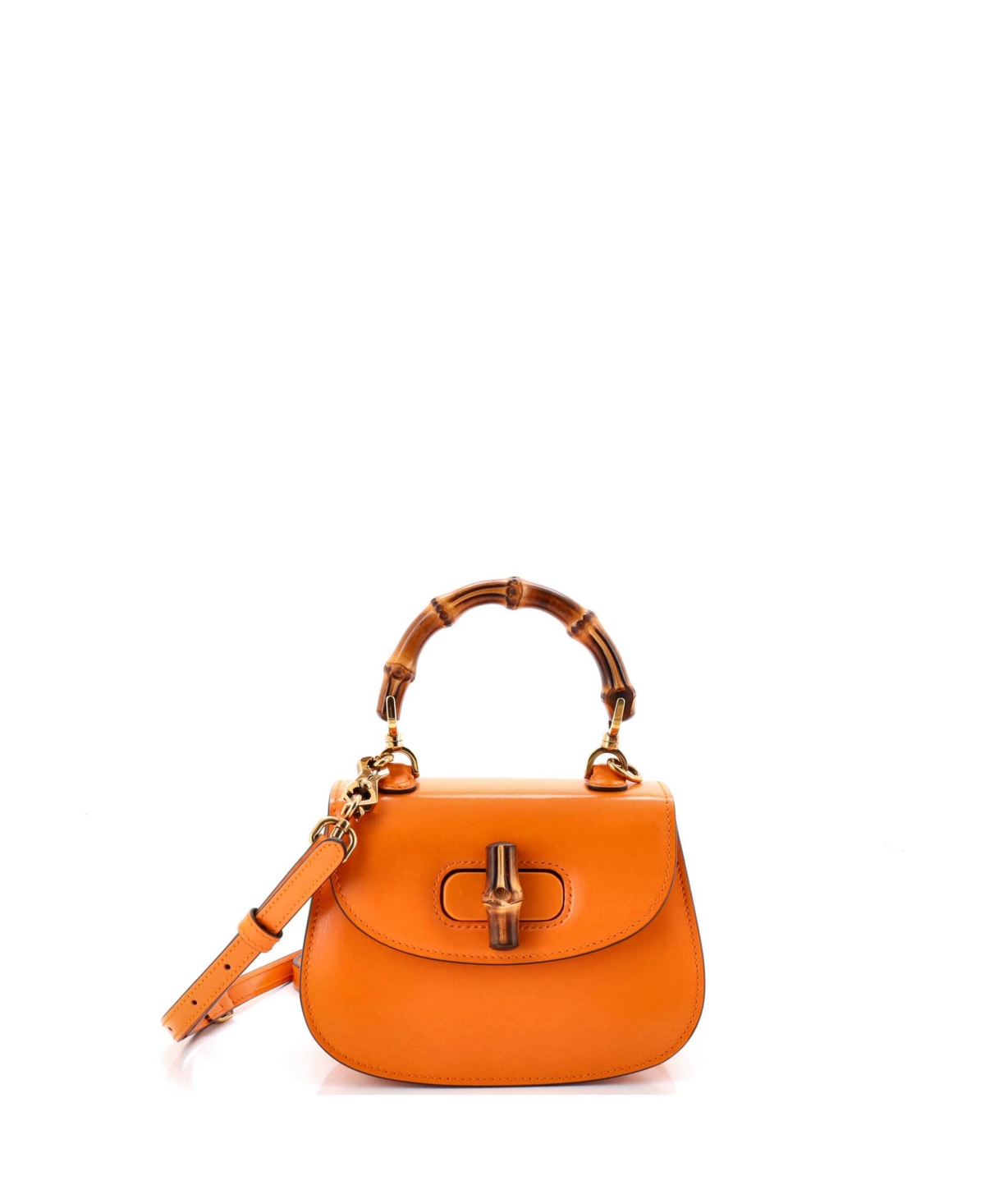 Click here for Pre-Owned Gucci Mini Bamboo 1947 Top Handle Bag Le... prices