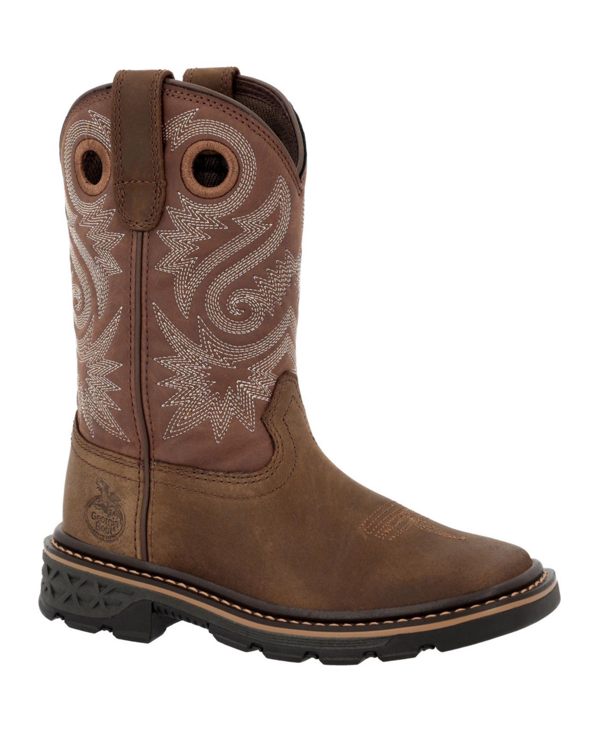 Click here for Georgia Boot Kids Carbo-Tec Flx Pull-On Boot - Bro... prices