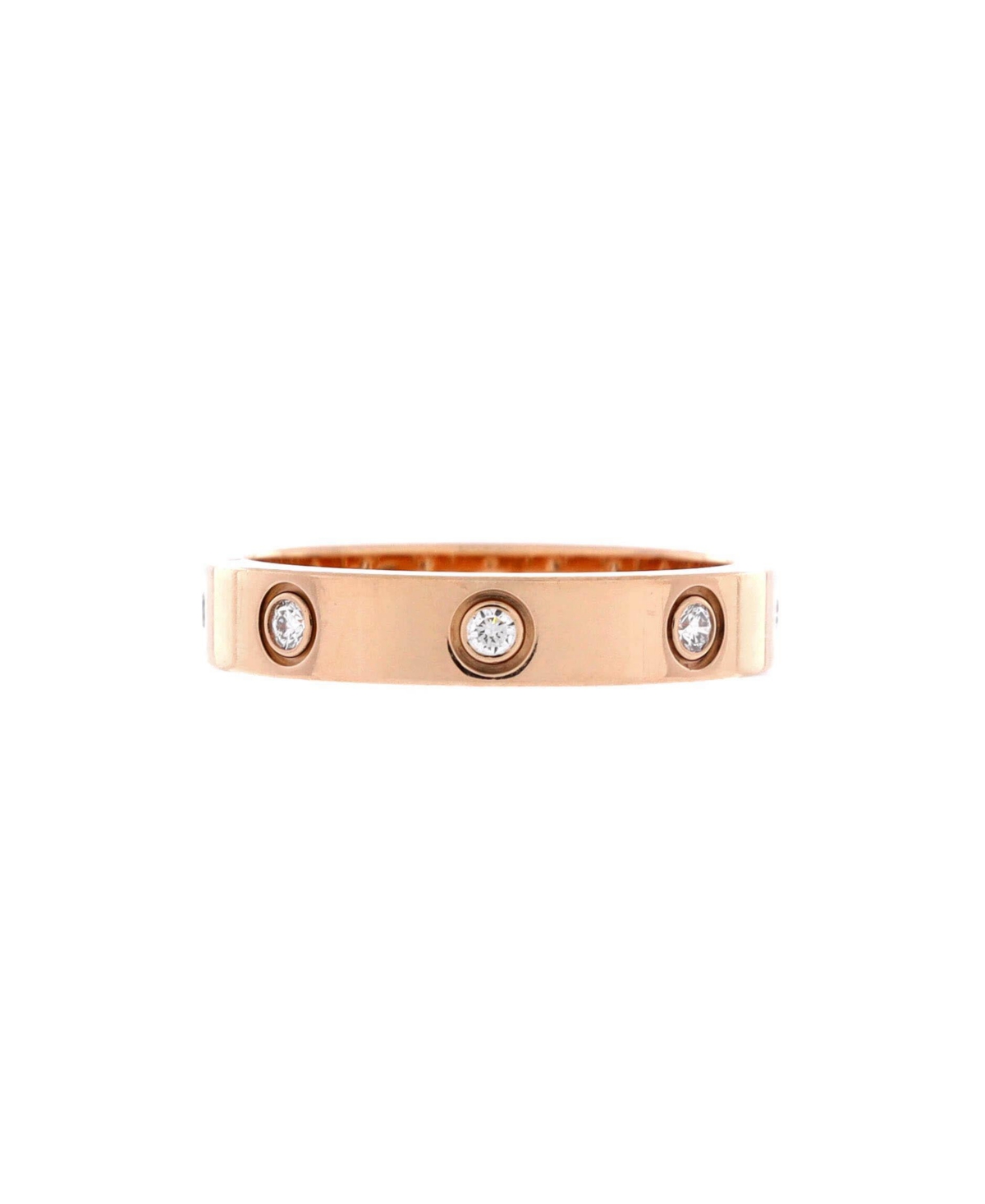 Click here for Pre-Owned Cartier Love Wedding Band 8 Diamonds Rin... prices