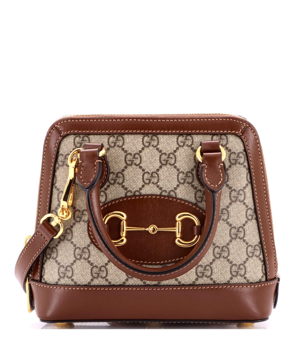 Click here for Pre-Owned Gucci Mini Horsebit 1955 Top Handle Bag... prices