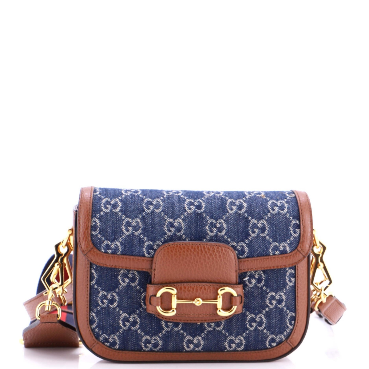 Click here for Pre-Owned Gucci Mini Horsebit 1955 Shoulder Bag Gg... prices