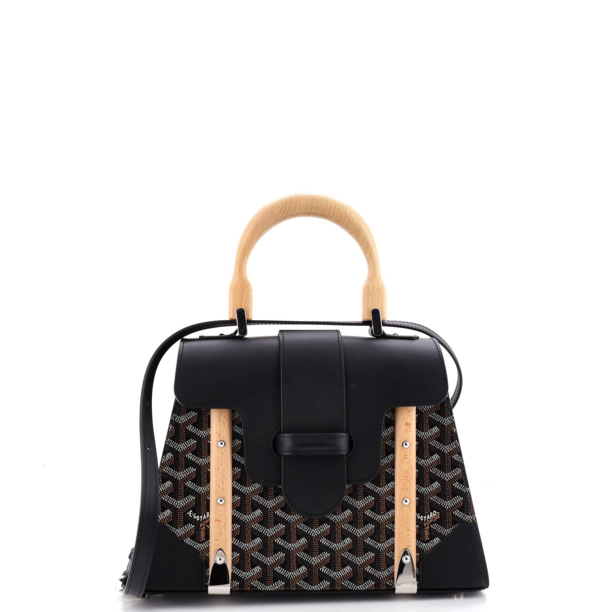 Click here for Pre-Owned Goyard Pm Saigon Top Handle Bag Coated C... prices