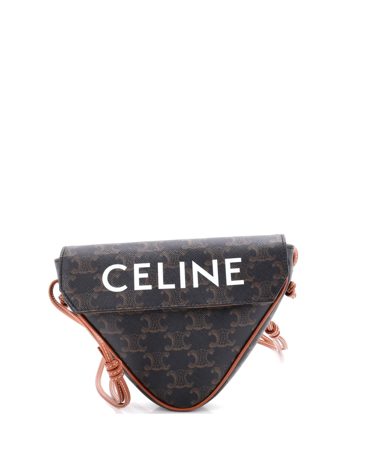 Click here for Pre-Owned Celine Triangle Crossbody Bag Triomphe C... prices