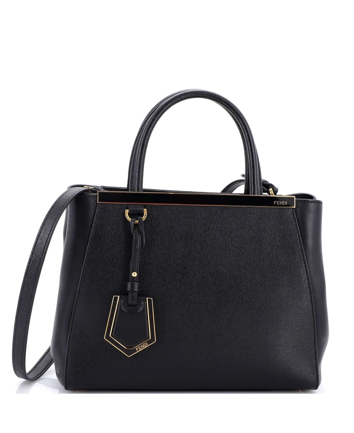 Click here for Pre-Owned Fendi Petite 2Jours Bag Leather - Black prices