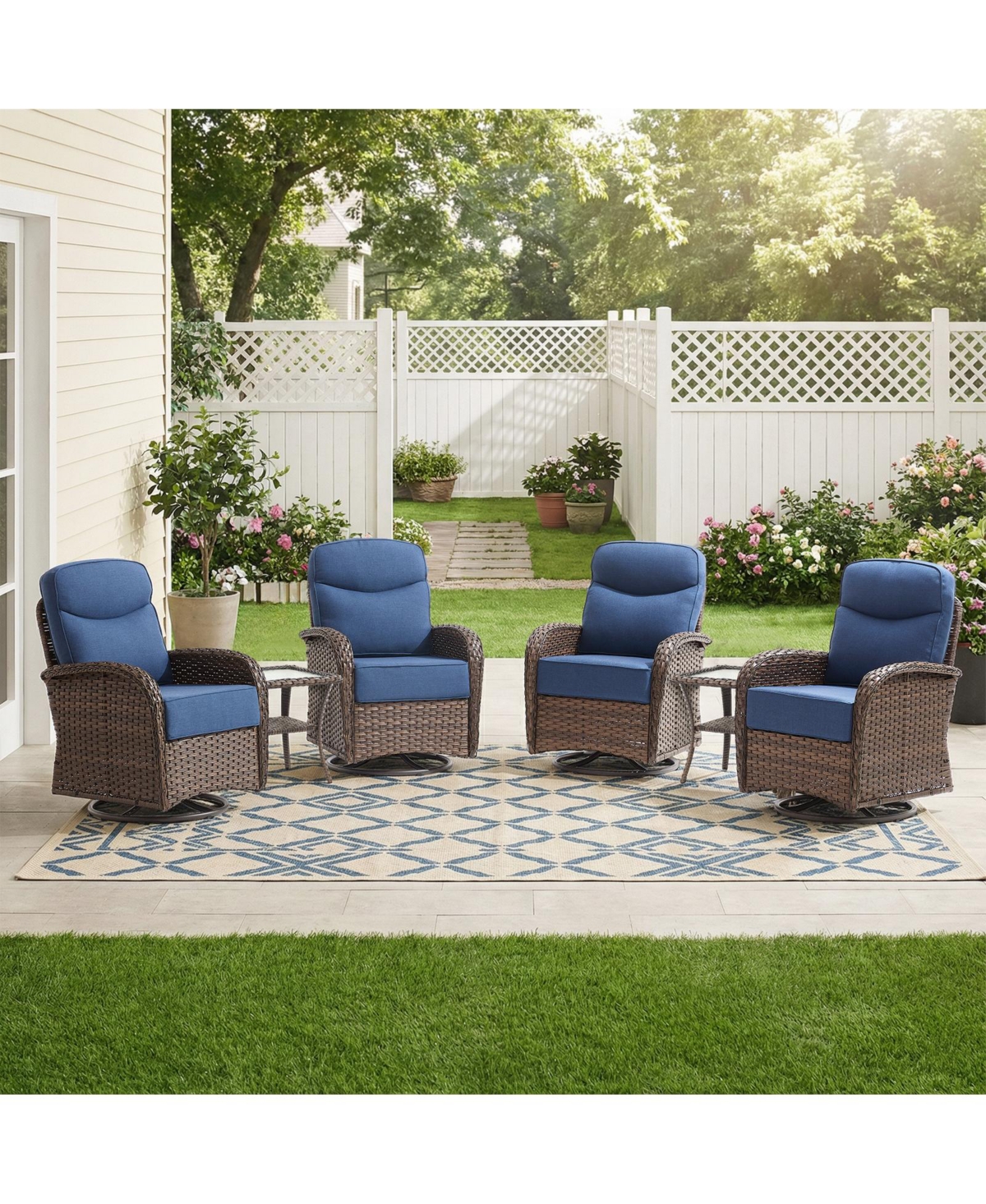 Click here for Pocassy Outdoor Wicker Patio Furniture Set High Ba... prices