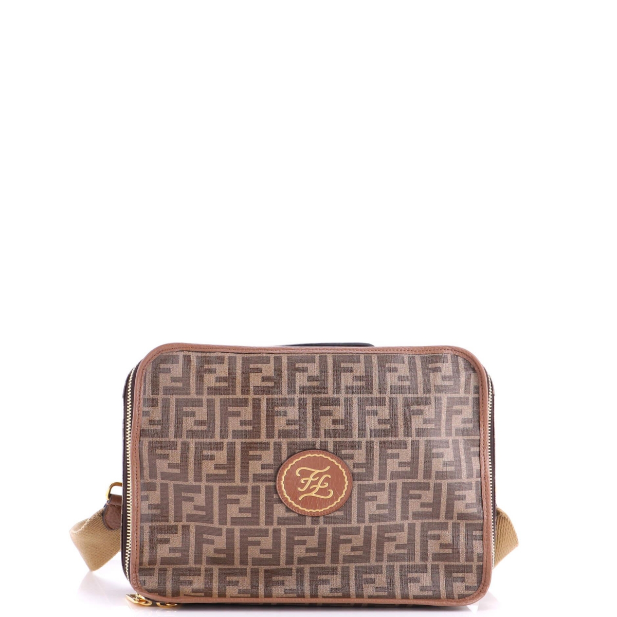 Click here for Pre-Owned Fendi Small Zip Around Travel Bag Zucca... prices
