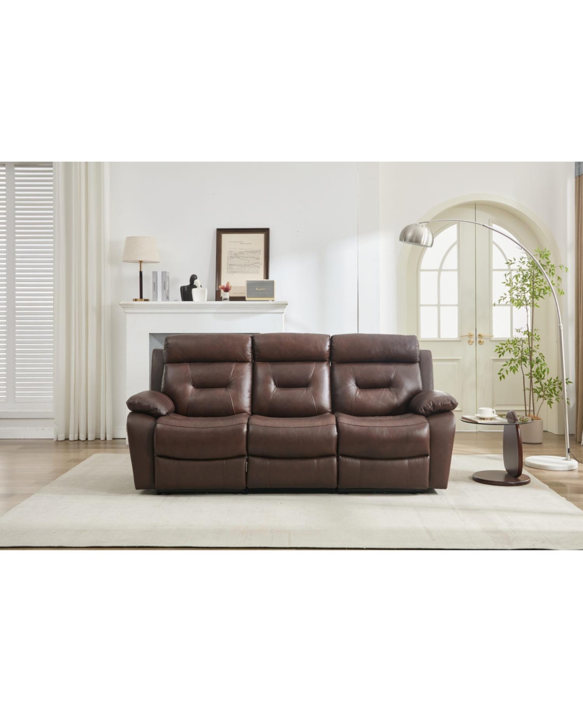 Click here for Streamdale Furniture Genuine Leather Non-Power Rec... prices