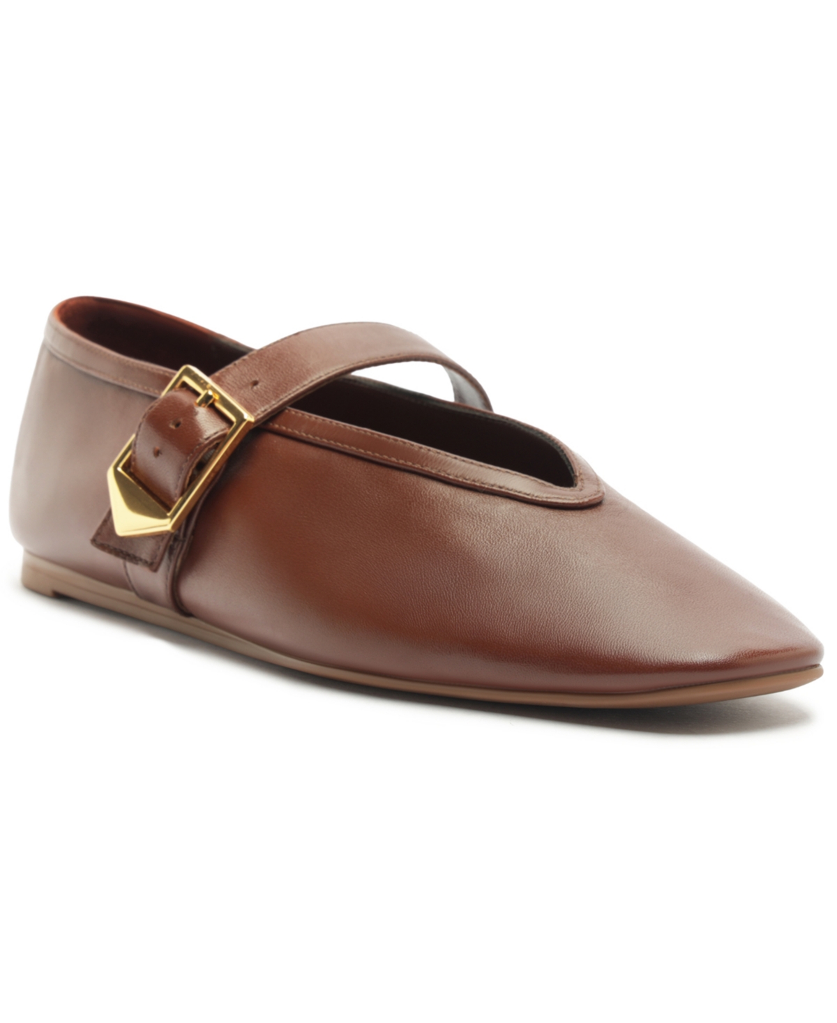 Click here for Schutz Womens Vick Buckle Square Toe Flats - Warm... prices