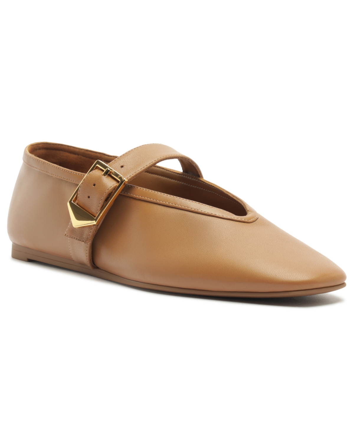 Click here for Schutz Womens Vick Buckle Square Toe Flats - Almon... prices