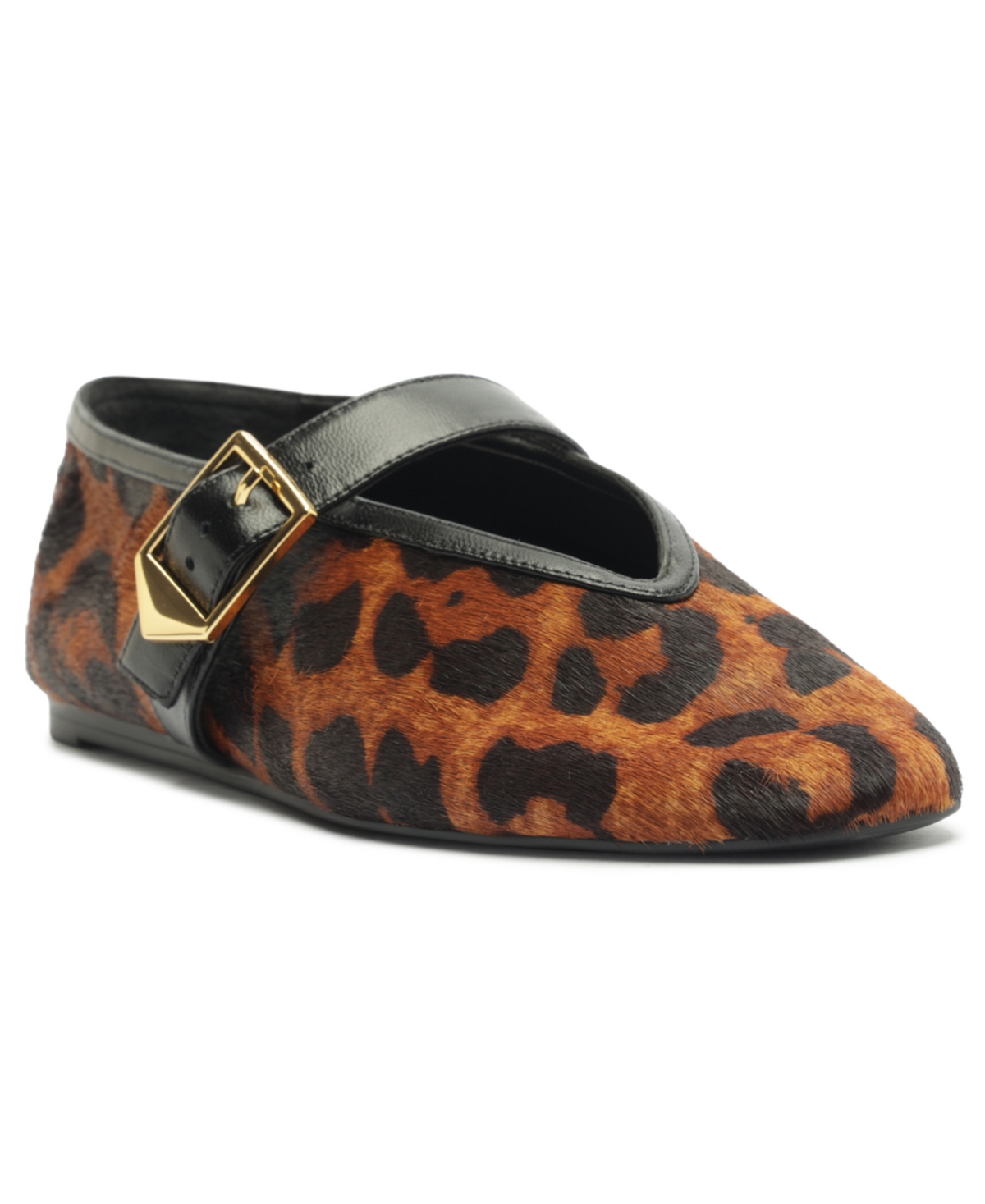 Click here for Schutz Womens Vick Buckle Square Toe Flats - Anima... prices