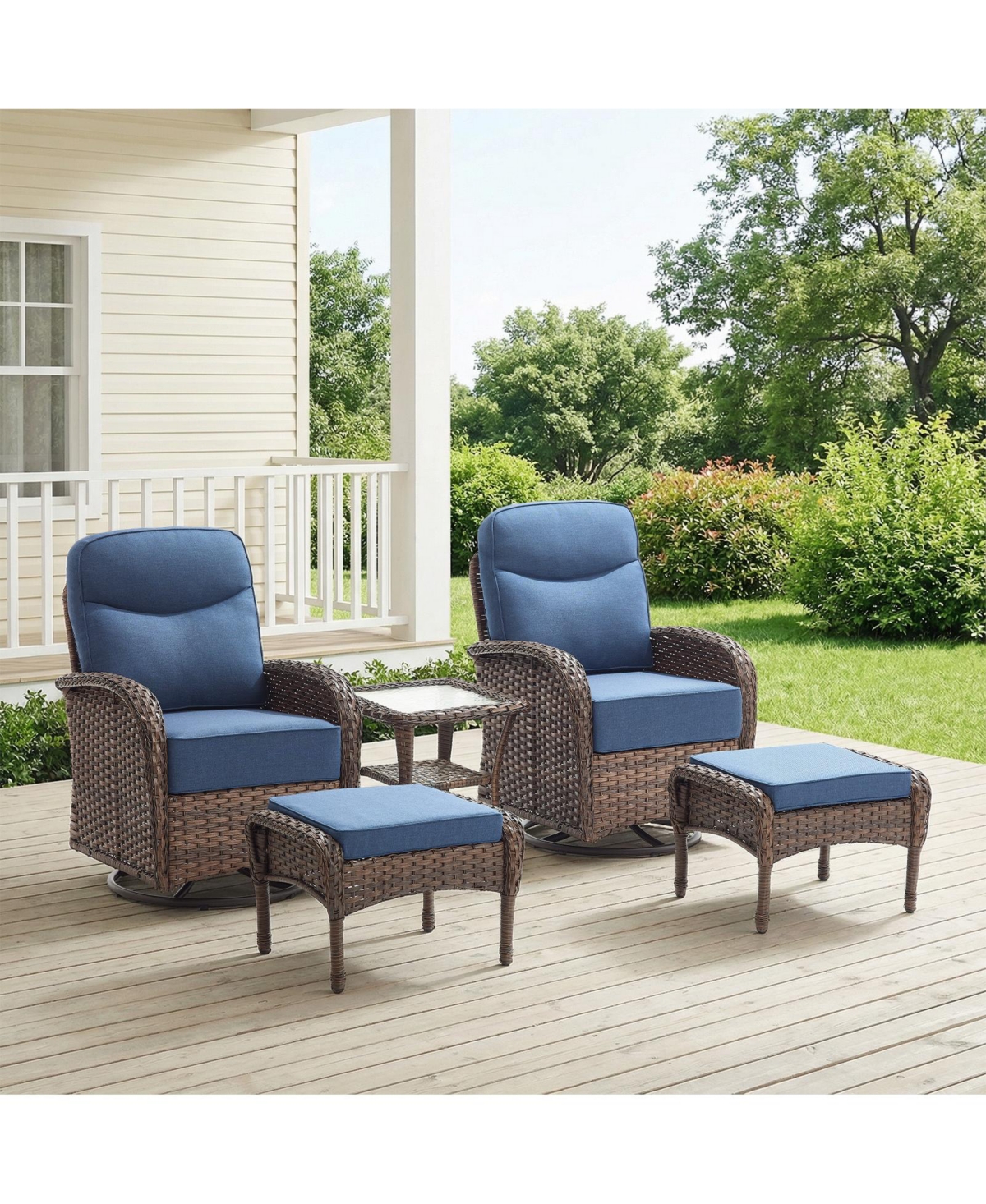 Click here for Pocassy Luxury Patio Furniture Set with 6inch Thic... prices