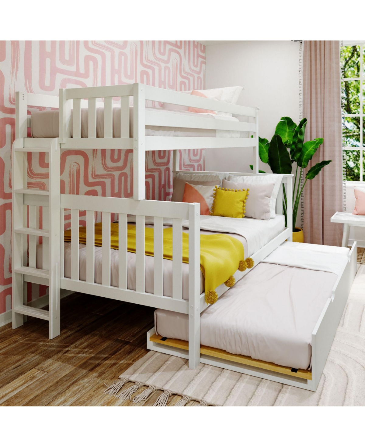 Click here for Max and Lily Bunk Bed With Ladder on End and Trund... prices