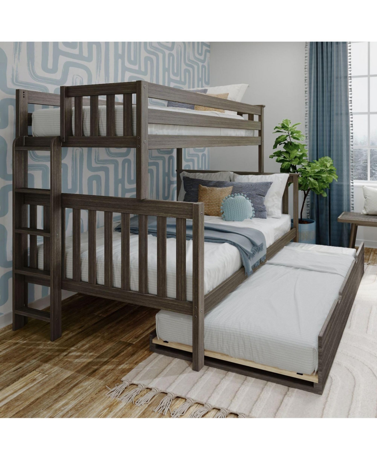 Click here for Max and Lily Bunk Bed With Ladder on End and Trund... prices