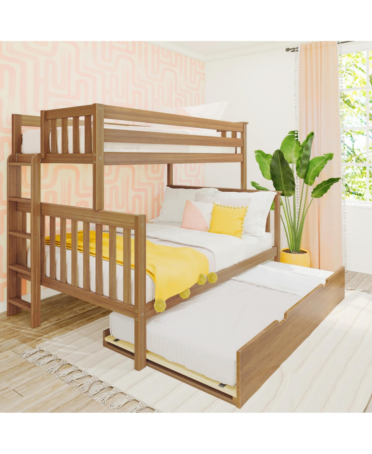 Click here for Max and Lily Bunk Bed With Ladder on End and Trund... prices
