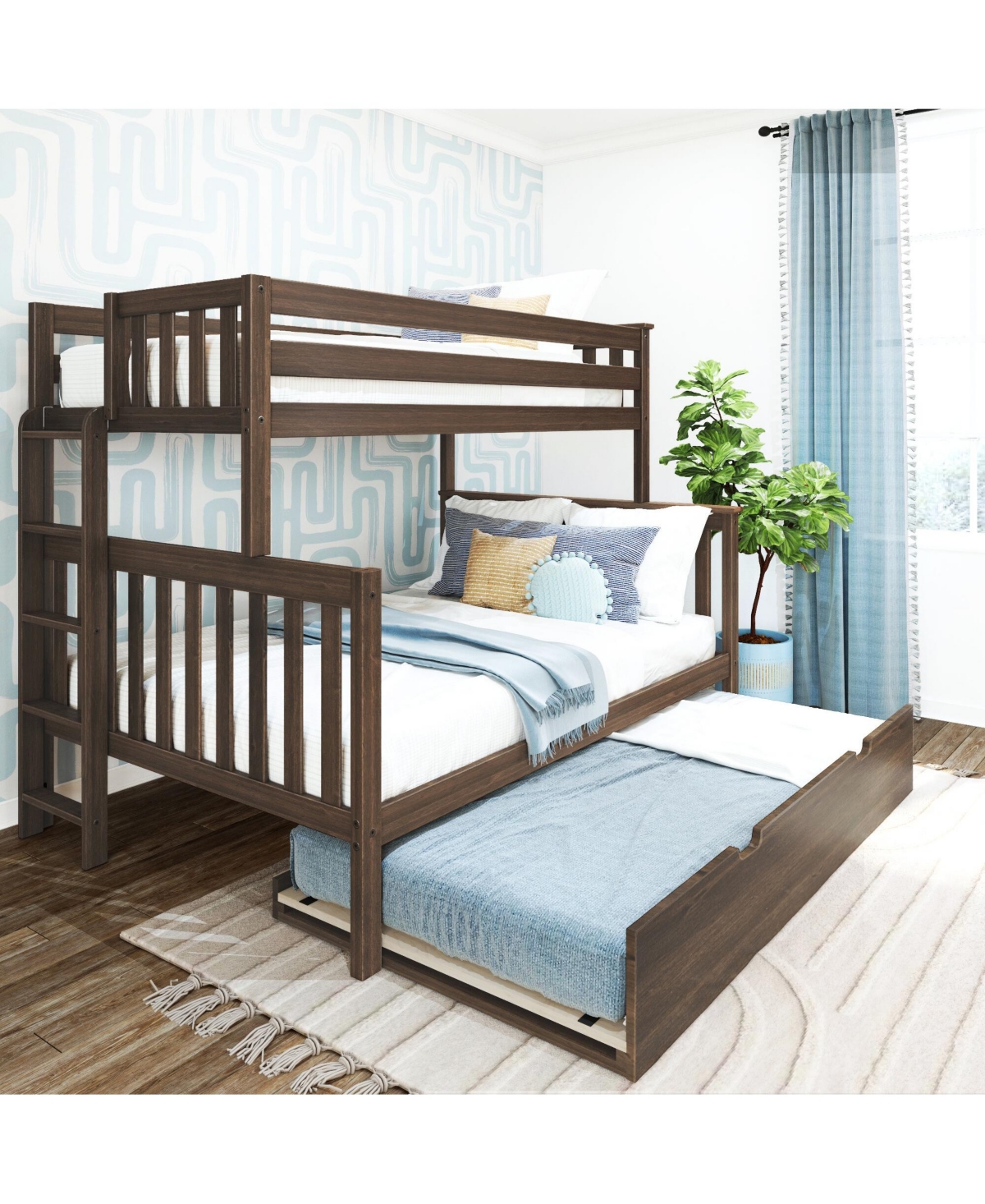 Click here for Max and Lily Bunk Bed With Ladder on End and Trund... prices