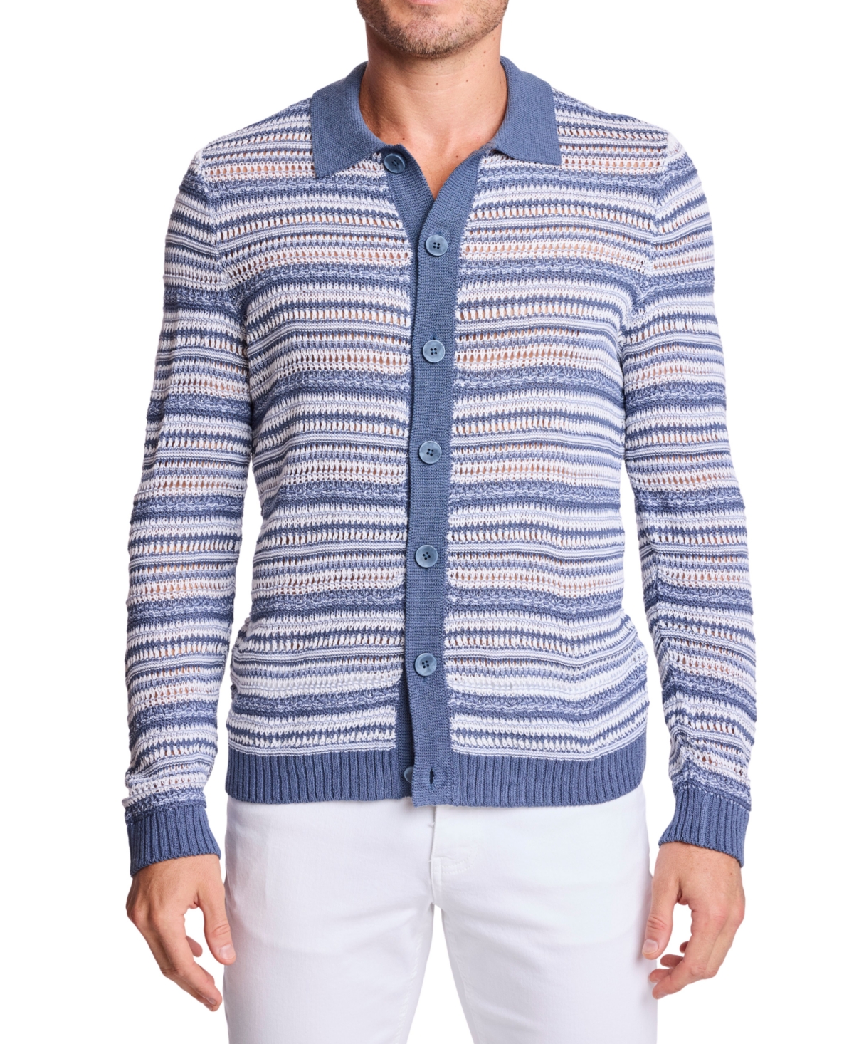 Click here for Paisley & Gray Mens Full Placket Shirt - Minted Bl... prices