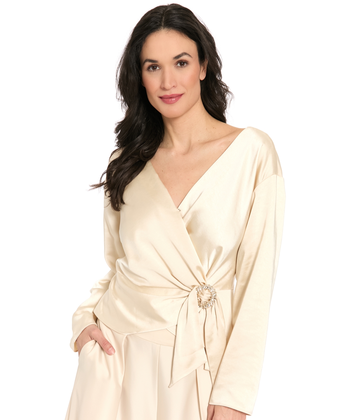 Click here for Muse Womens Long-Sleeve Top - WHTCP GRAY prices