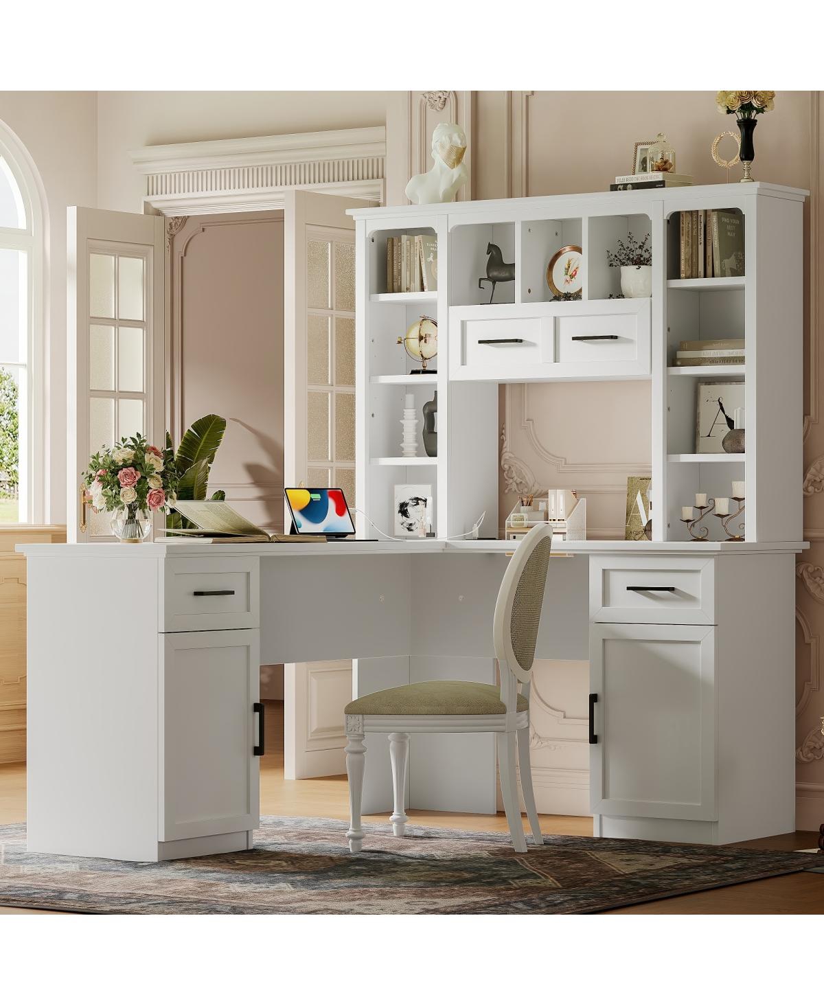 Click here for Streamdale Furniture L-Shaped Desk with Storage  P... prices