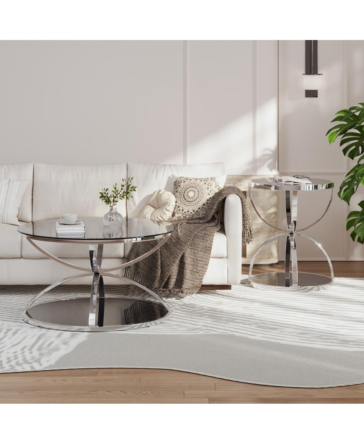Click here for Streamdale Furniture Modern 2-Tier Glass Coffee Ta... prices