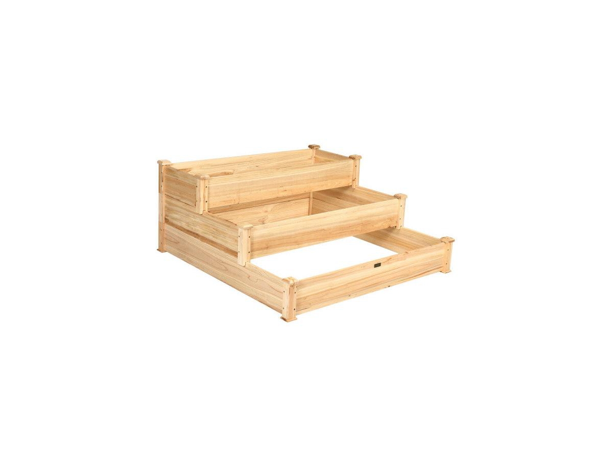 Click here for Lucky One 3 Tier Elevated Wooden Garden Bed for Ve... prices