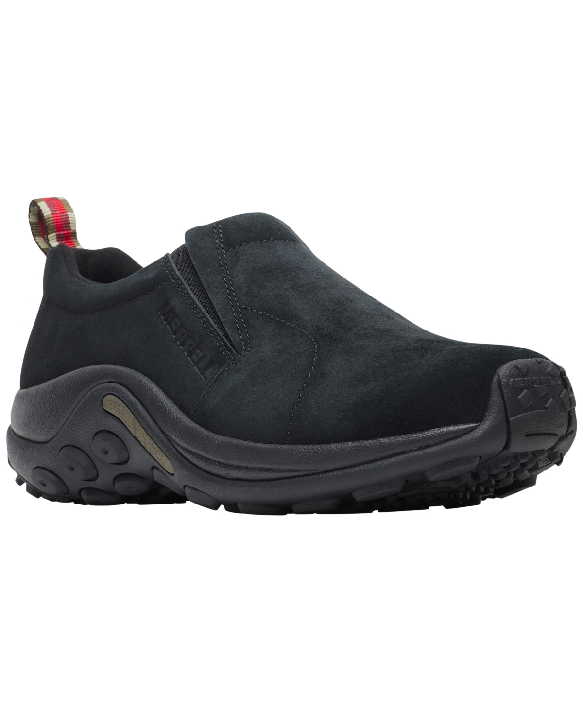 Click here for Merrell Jungle Suede Moc Slip-On Shoes - Black Sue... prices