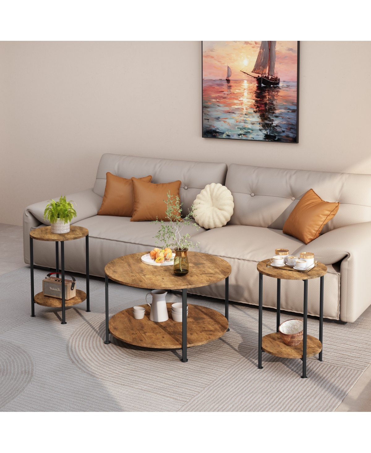 Click here for Streamdale Furniture 3-Piece Coffee and End Table... prices