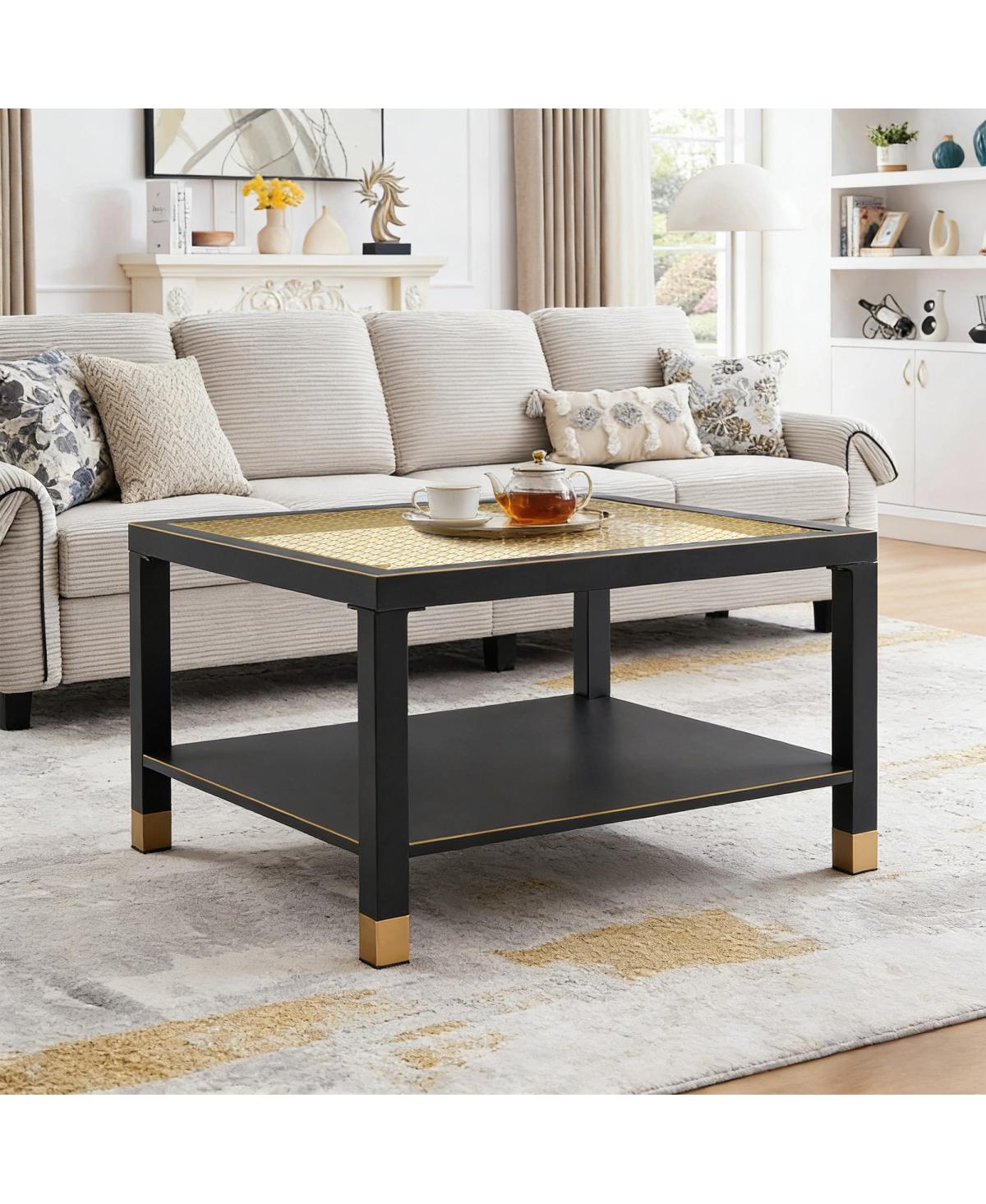 Click here for Streamdale Furniture Matte Steel and Mesh Glass Co... prices