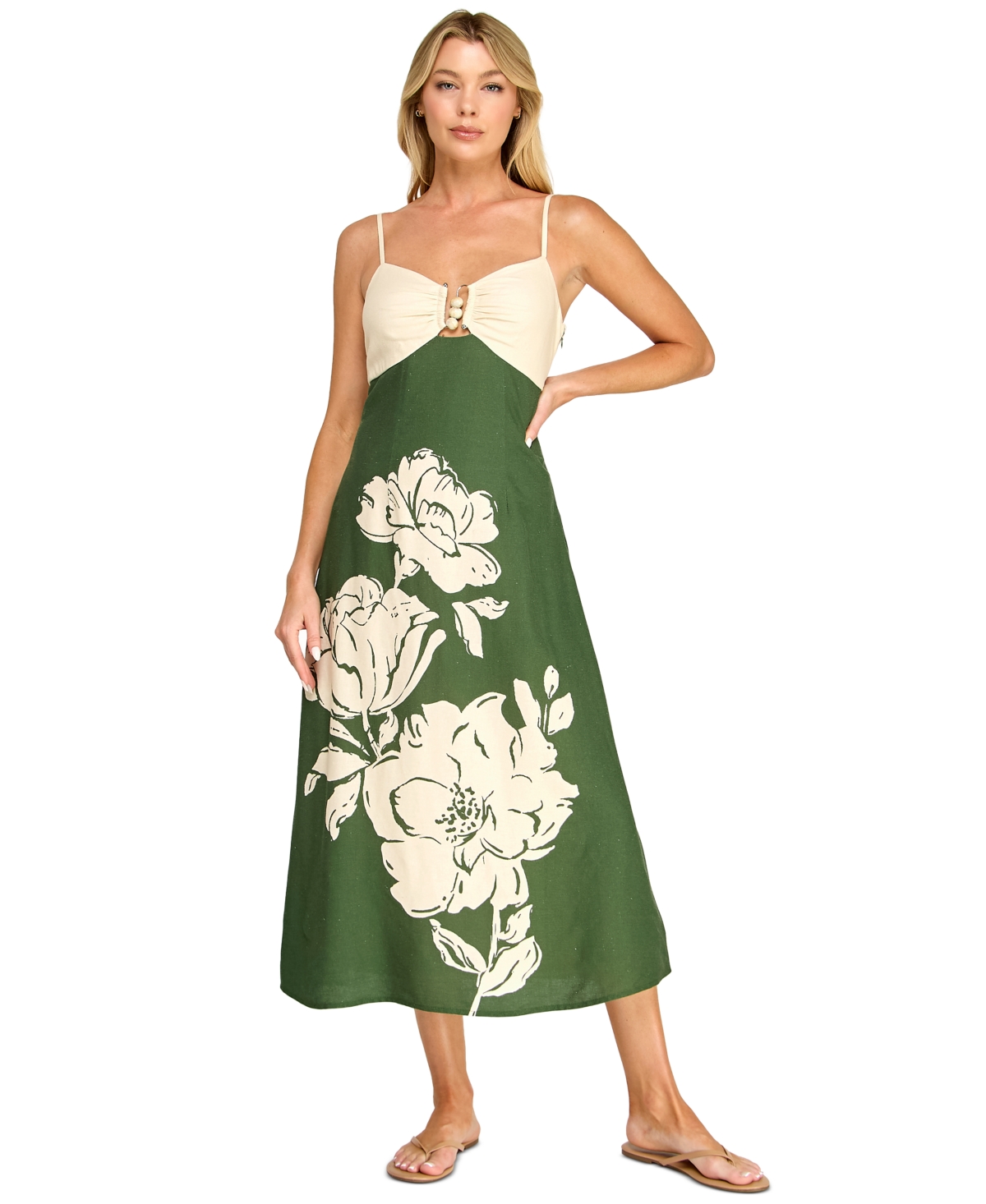 Click here for Trixxi Juniors Sleeveless Fit & Flare Midi Dress -... prices