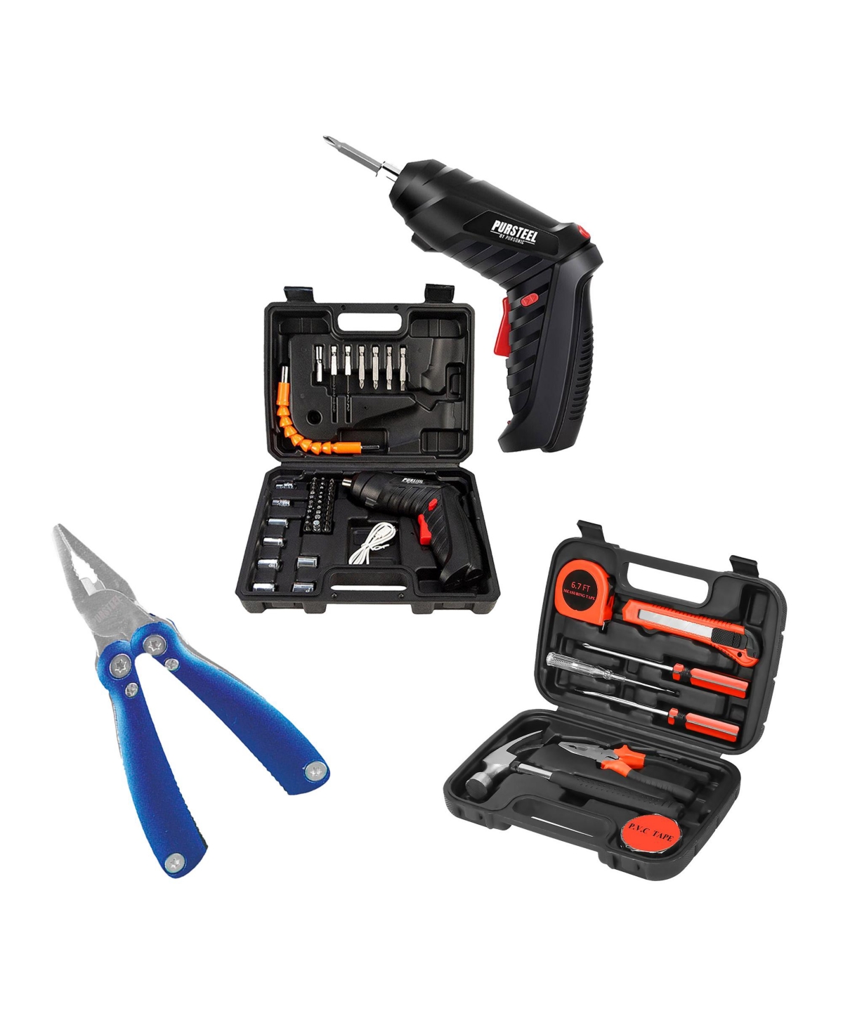 Click here for Pursonic Home Project Power and Tool Set Rechargea... prices