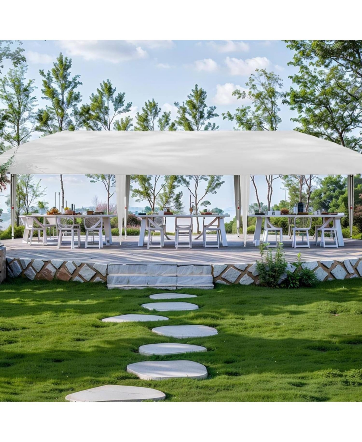 Click here for gaomon 10x30 Outdoor Pop Up Canopy With 8 Sidewall... prices