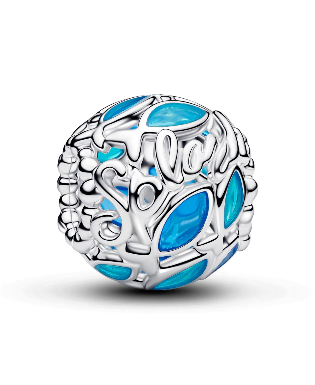 Click here for Pandora Openwork Swimming Fish Charm - Sterling Si... prices