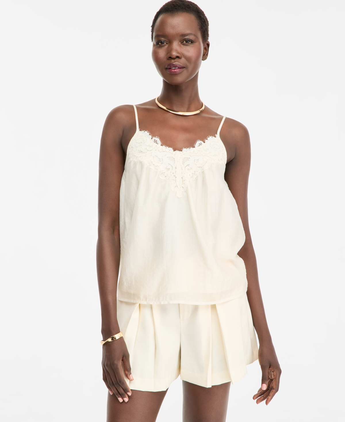 Click here for I.n.c. International Concepts Womens Lace-Trim Cam... prices