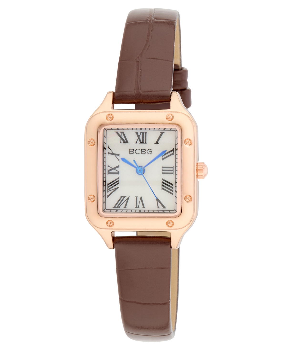 Click here for Bcbg Womens Quartz Square Rose Gold Stainless Stee... prices