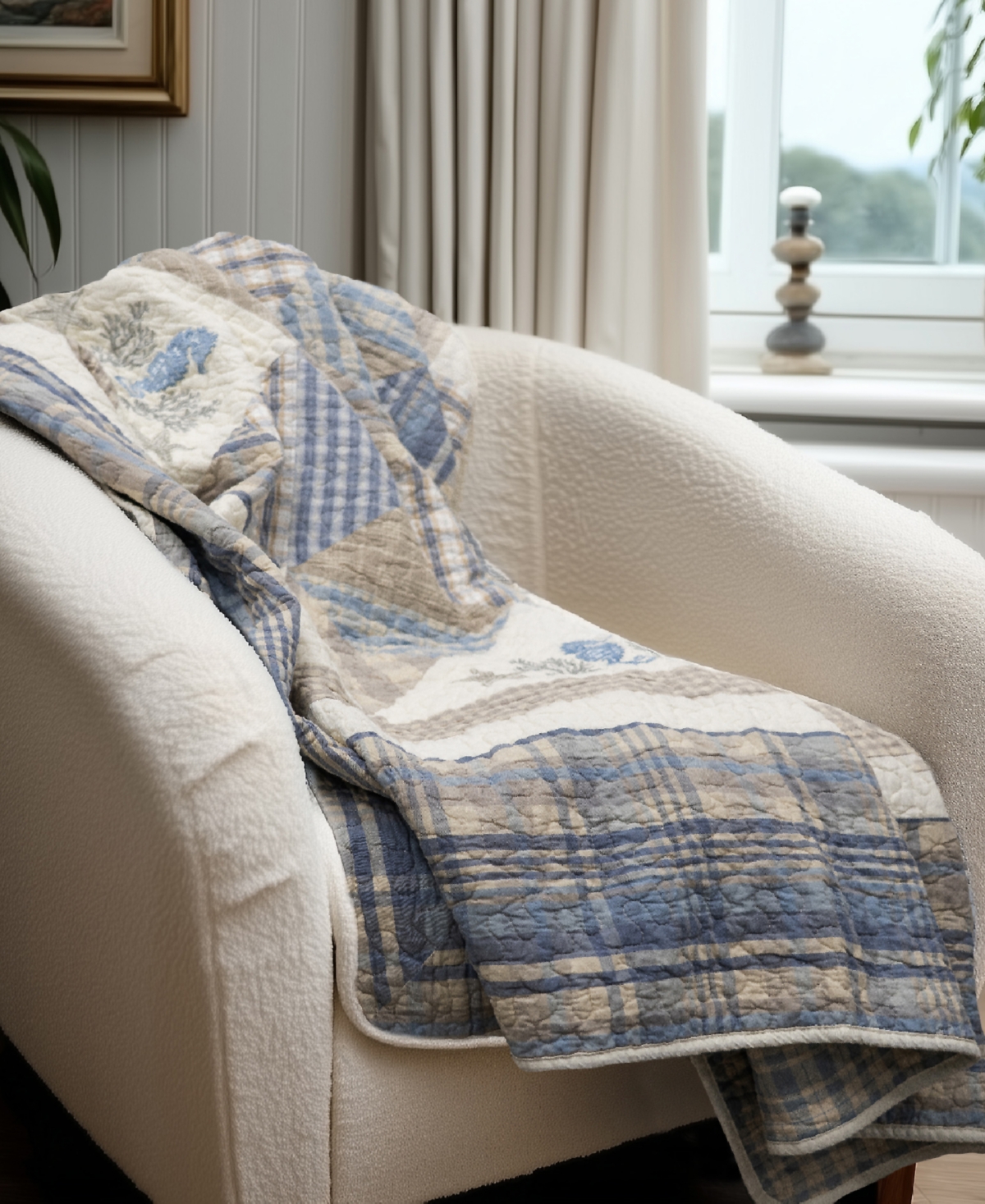 Click here for Donna Sharp Coastal Star Cotton Reversible Throw... prices
