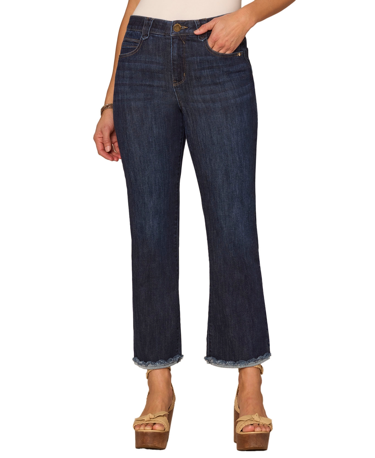 Click here for Democracy Petite Itty Bitty High-Rise Cropped Jean... prices