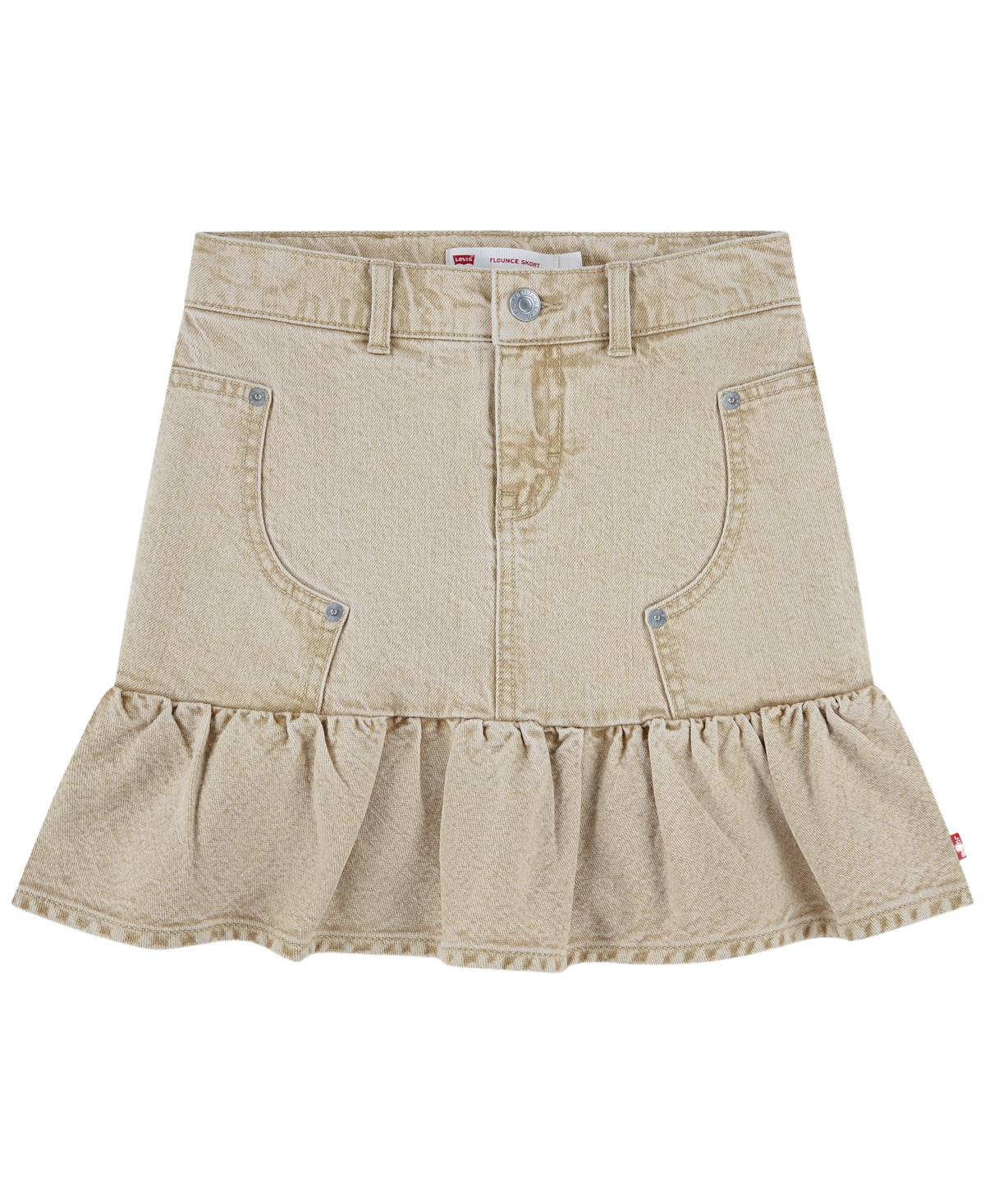 Click here for Levis Girls 7-16 Double Knee Skirt - Light Khaki prices
