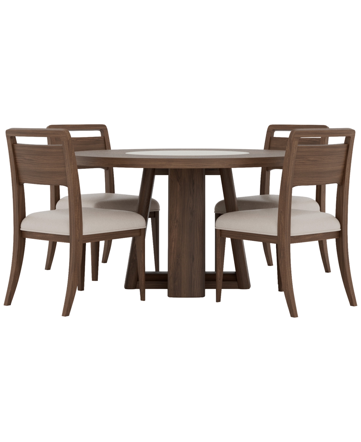 Click here for Amelie Round 5-Piece Wood Dining Set (Table and 4... prices