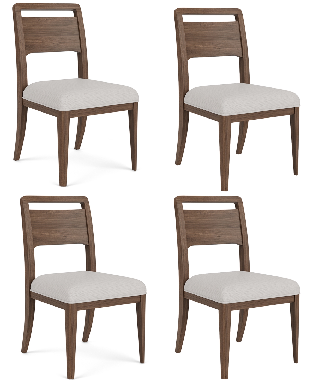 Click here for Amelie 4-Piece Wood Dining Chair Set - Nouveau Wal... prices