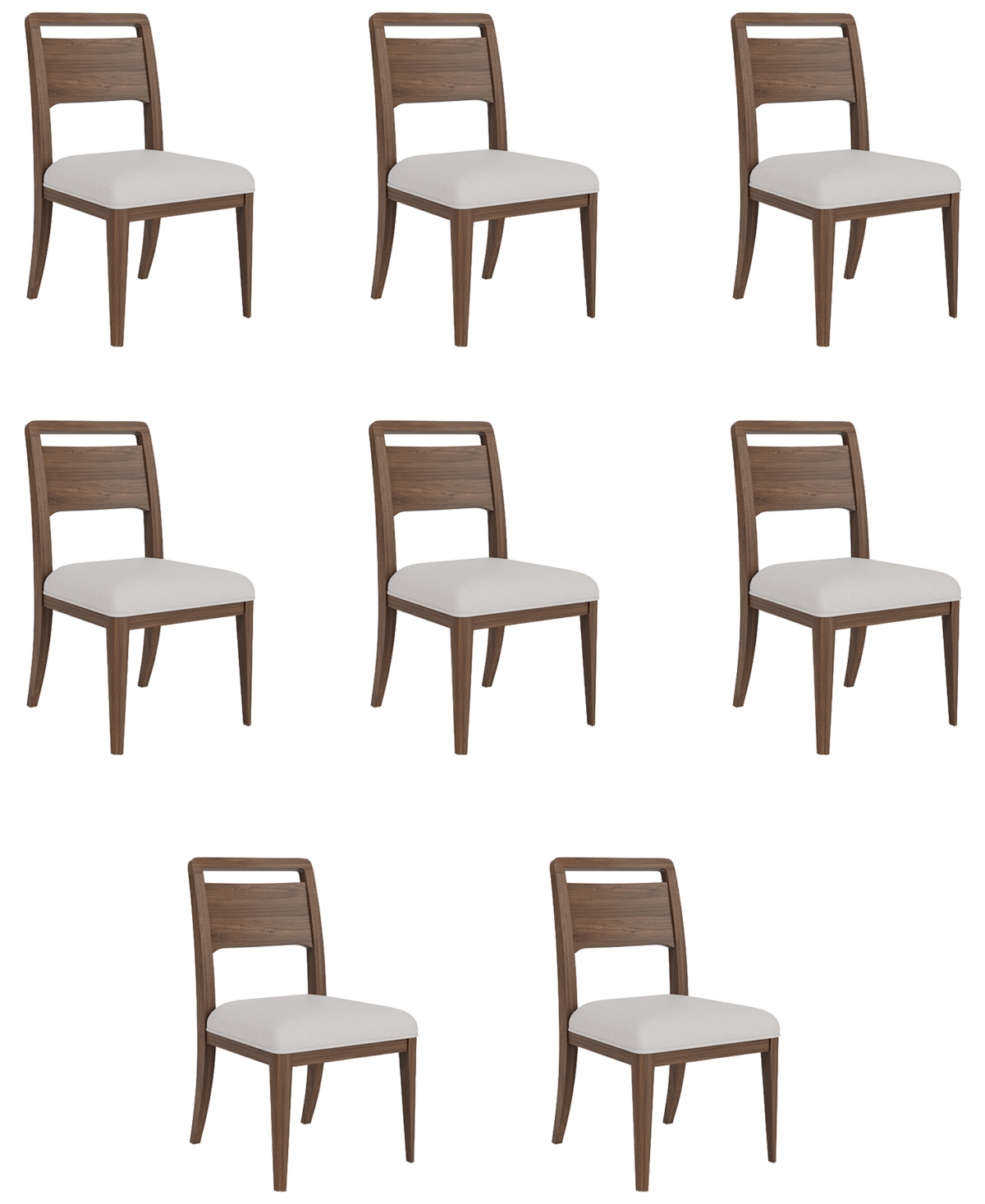 Click here for Amelie 8-Piece Wood Dining Chair Set - Nouveau Wal... prices